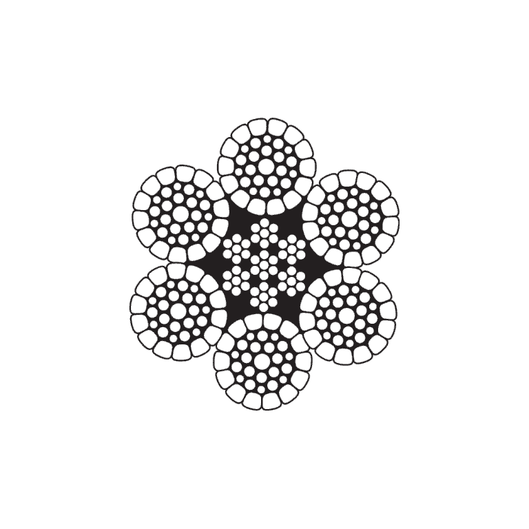 ลวดสลิง Compacted 6 Strand IWRC (Steel Core) - ไทยมุ้ย THAIMUI